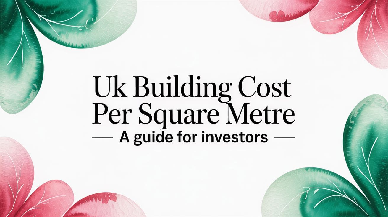 UK Building Cost Per Square Metre: A 2026 Guide for Investors ...